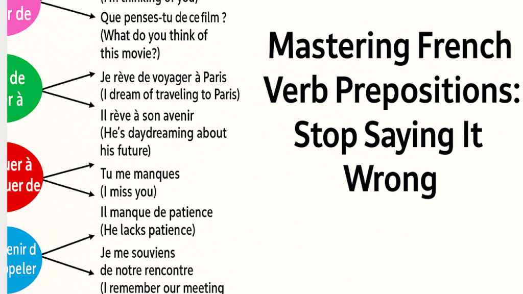 Mastering French Verb Prepositions: Stop Saying It Wrong - French Class ...